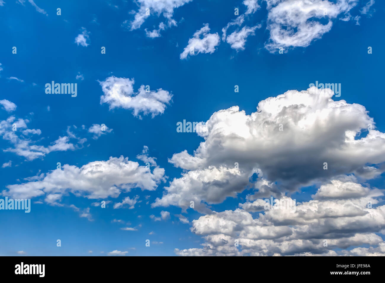 Blue sky with clouds Stock Photo - Alamy