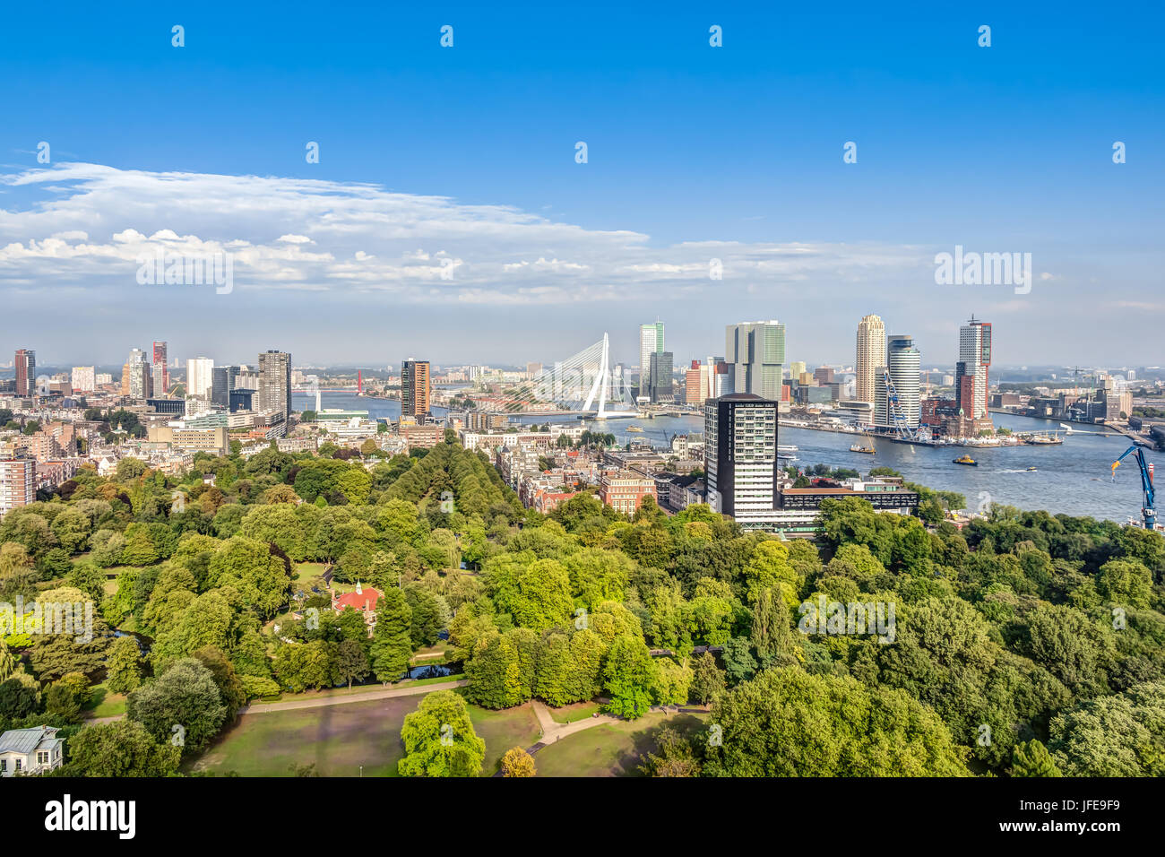 Rotterdam aerial view of the city hi-res stock photography and images ...