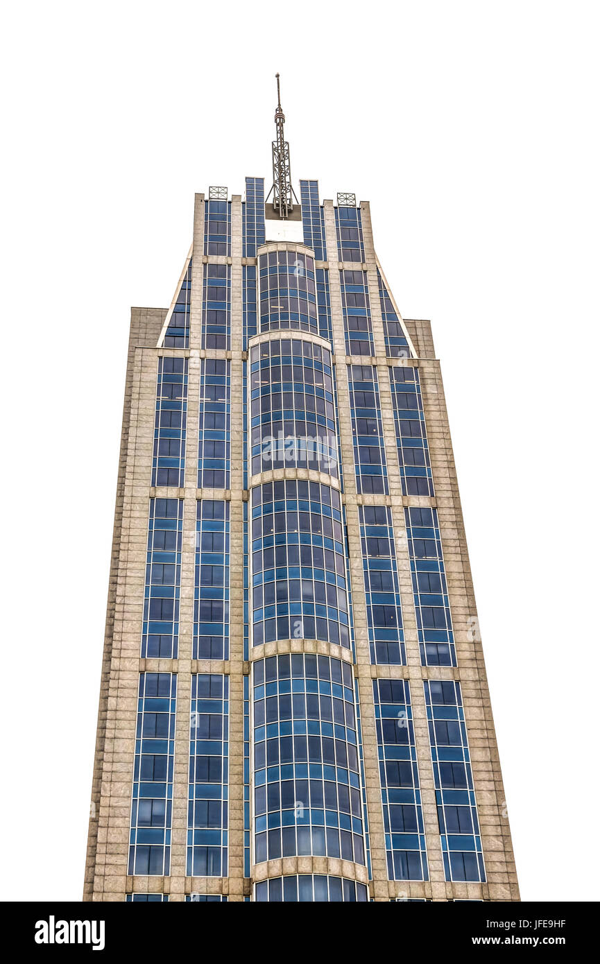 business skyscraper isolated on white Stock Photo - Alamy