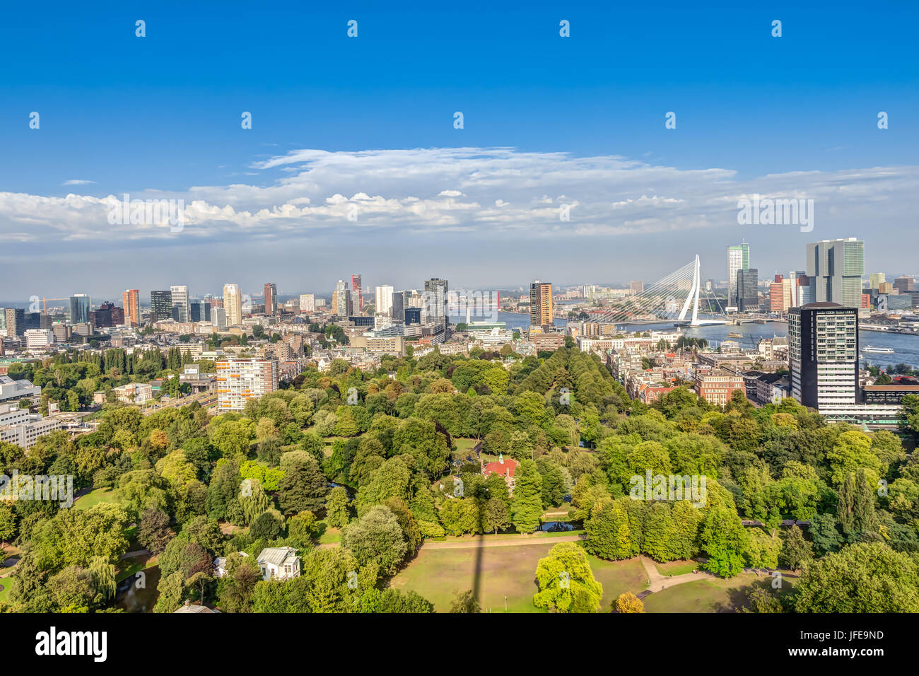 Aerial view of Rotterdam Stock Photo - Alamy