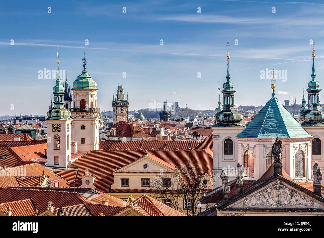 Aerial view of Prague Stock Photo - Alamy