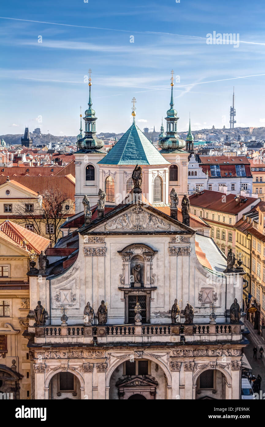 Aerial view of Prague Stock Photo - Alamy
