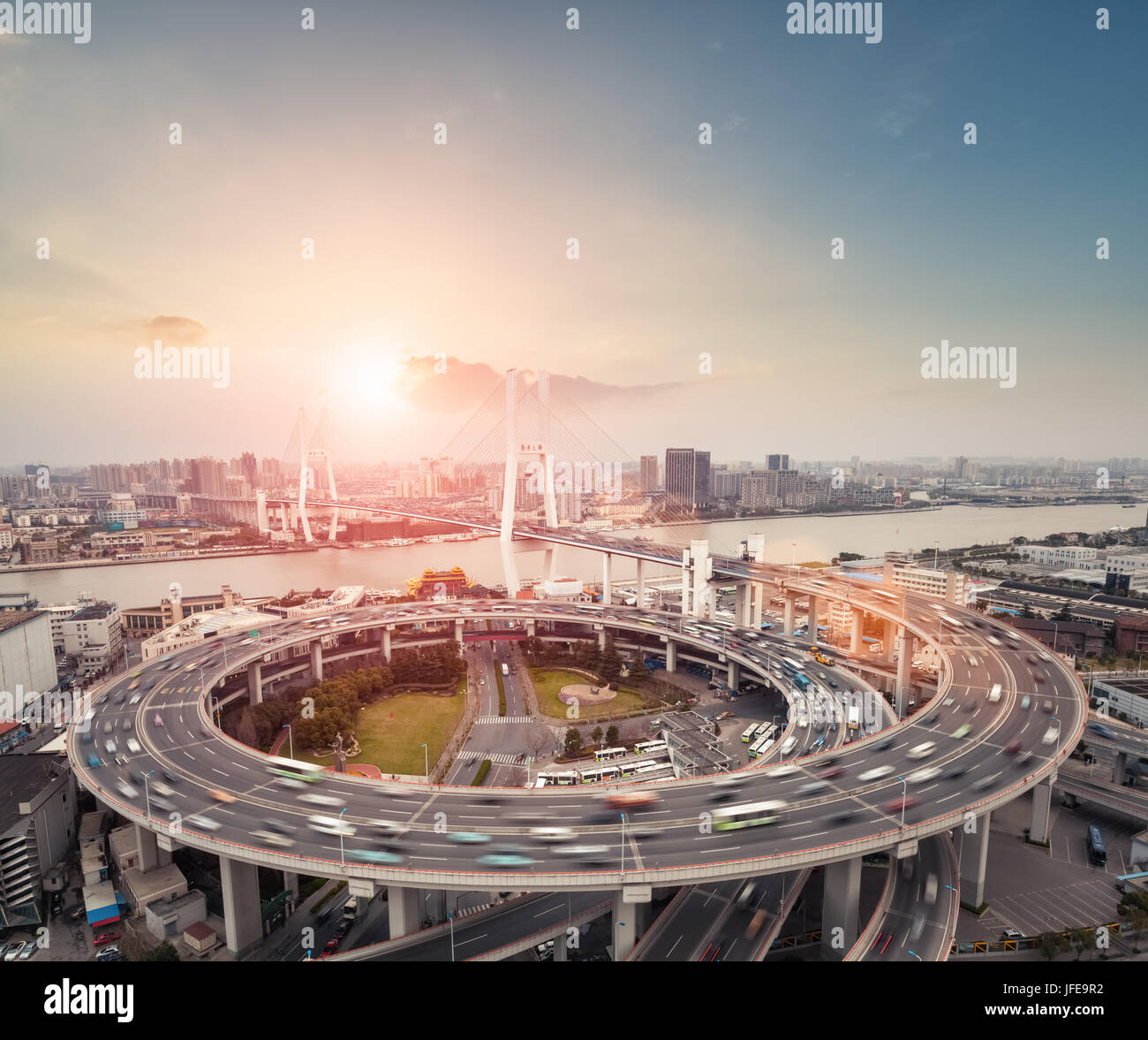 shanghai nanpu bridge Stock Photo - Alamy