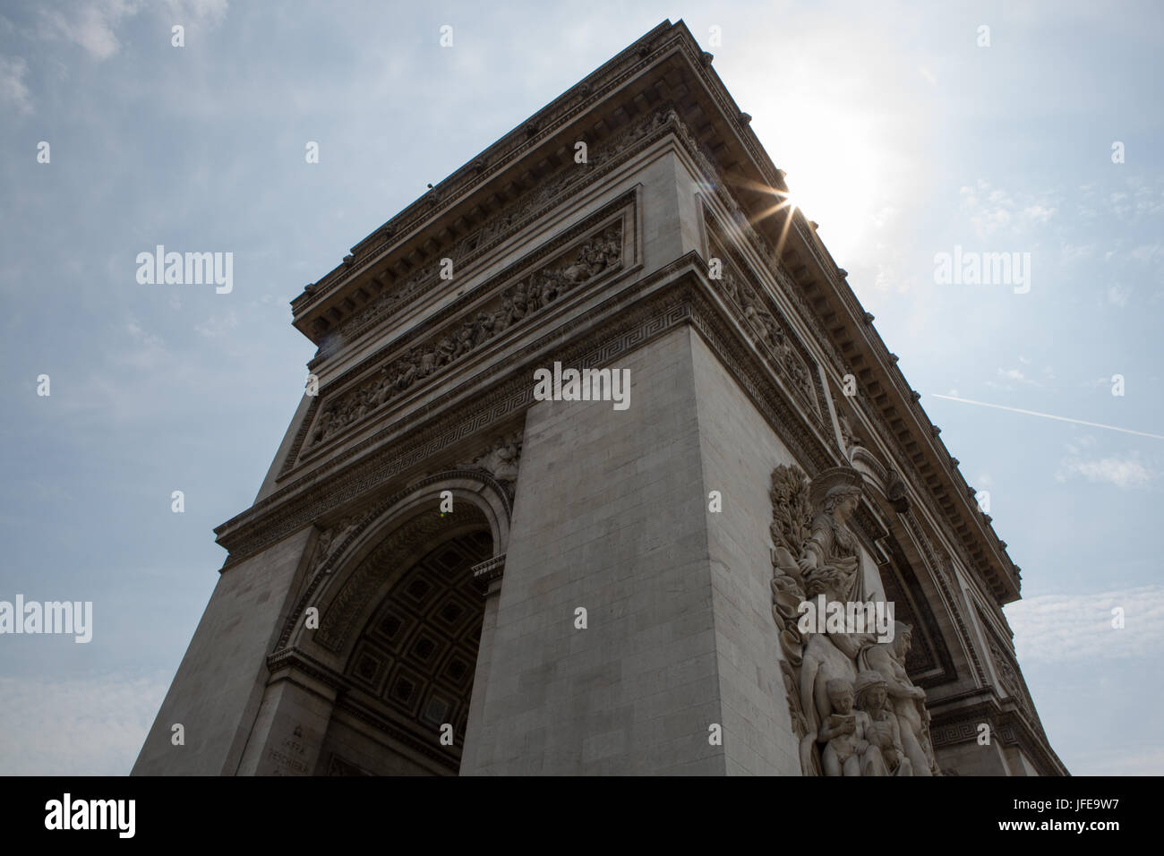 Sunlight bursts from behind hi-res stock photography and images - Alamy