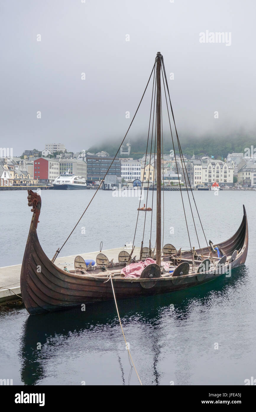 Viking Longboat Replica, Ålesund town and municipality in Møre og ...