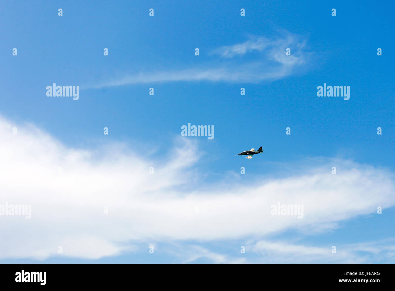 Romanian IAR 99 Soim plane flying Stock Photo - Alamy