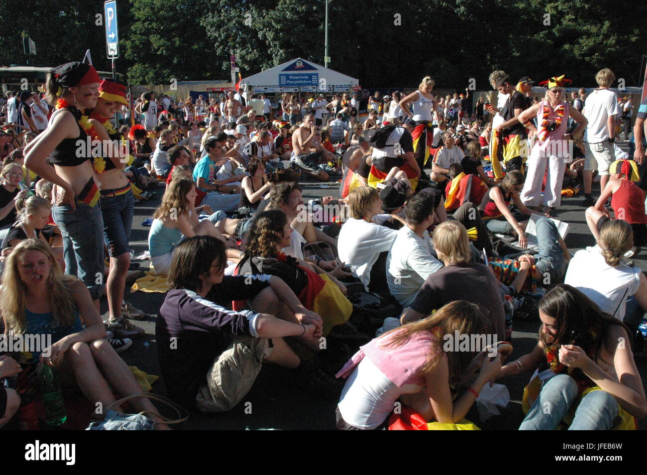 Impressions from the fan mile at the Football World Cup 2006 in Berlin ...