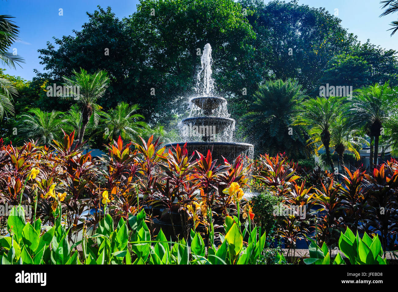 Fountain in the Fort Santiago park, Intramuros, Manila, Luzon ...