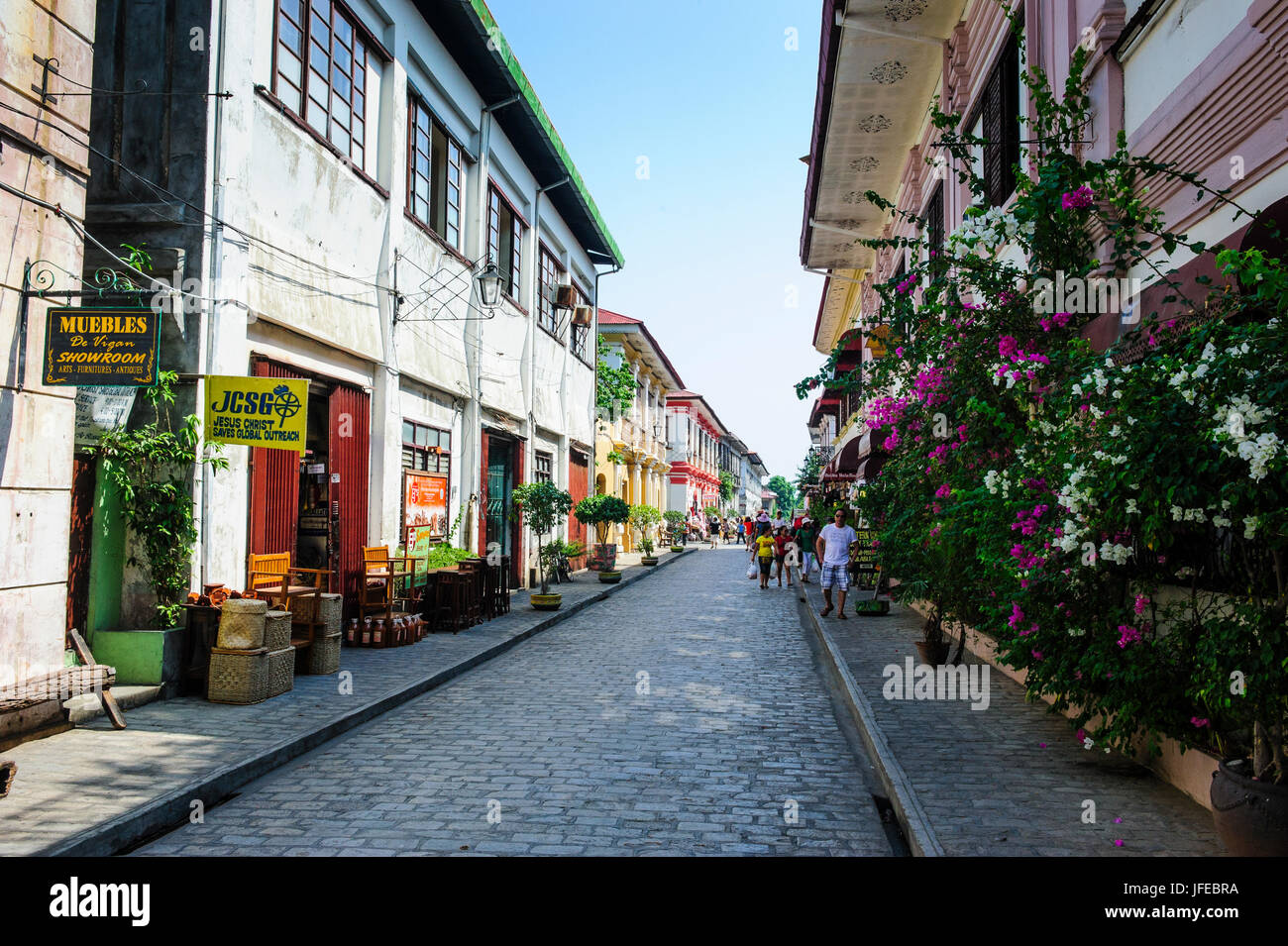 Spanish colonial architecture in the Unesco world heritage sight Vigan ...