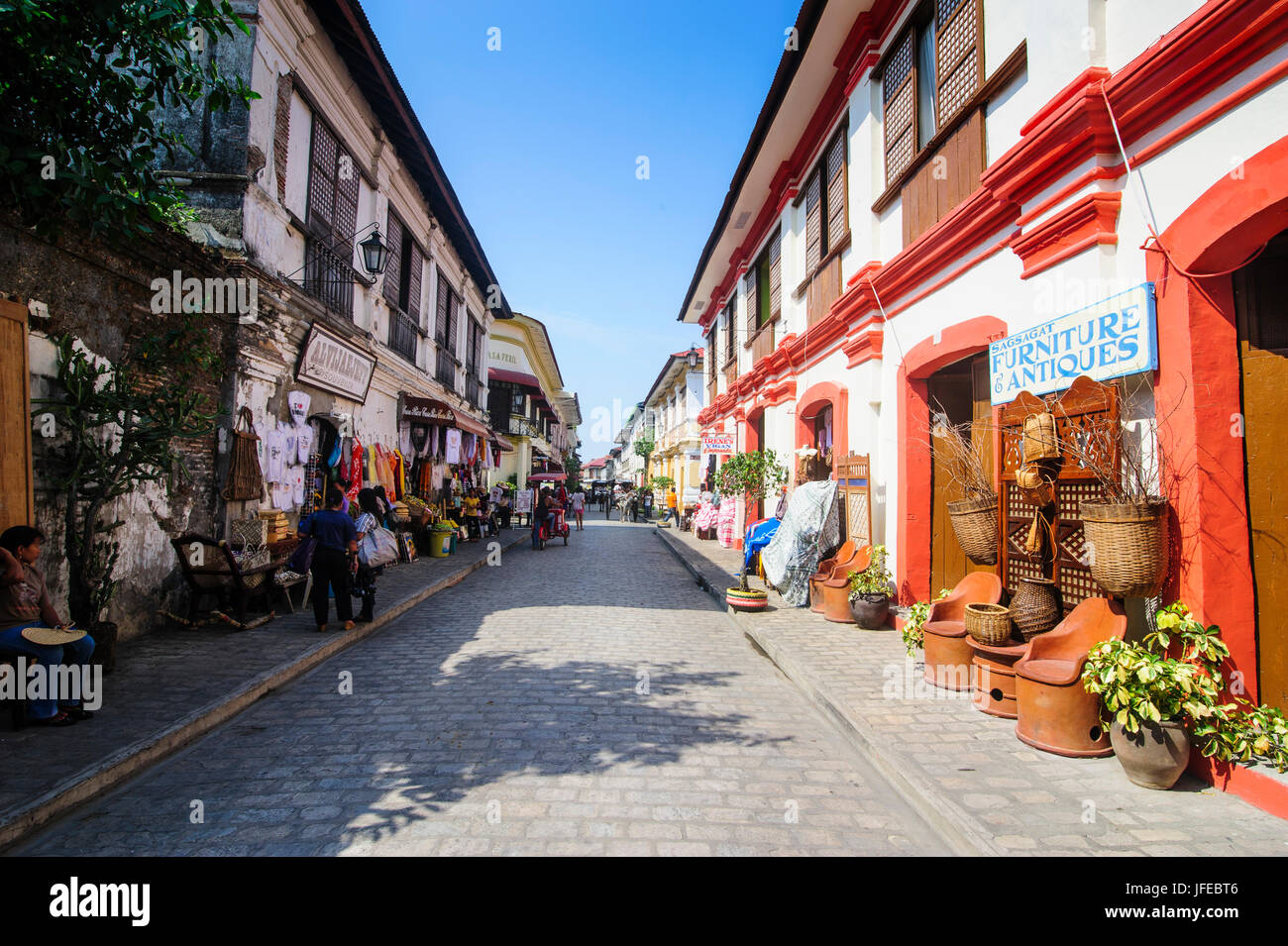 Spanish colonial architecture in the Unesco world heritage sight Vigan ...