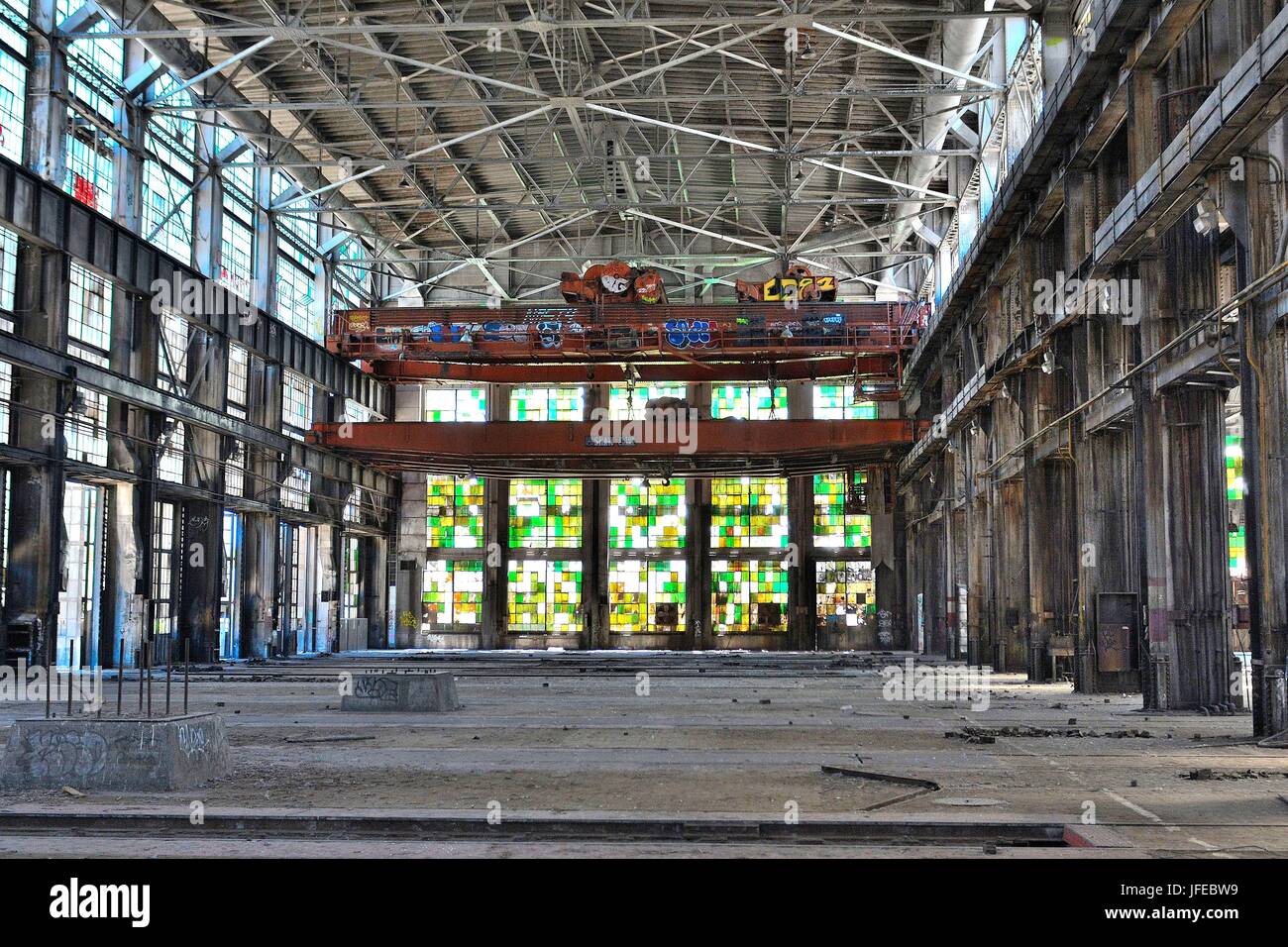 Rail Road repair shops Stock Photo - Alamy