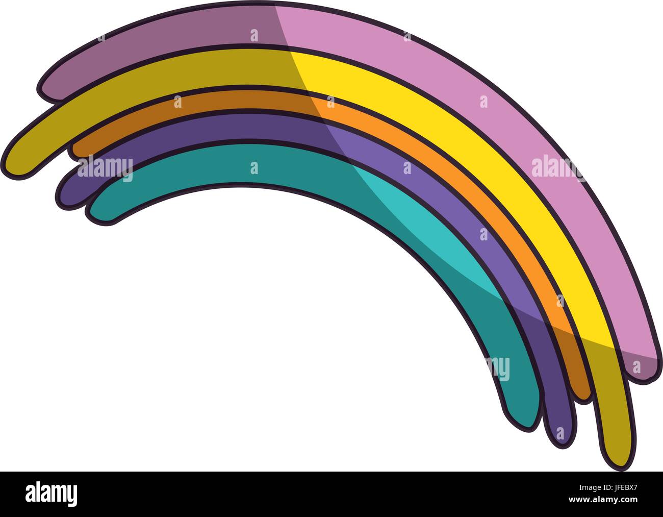 Beautiful rainbow cartoon icon vector illustration graphic design Stock ...