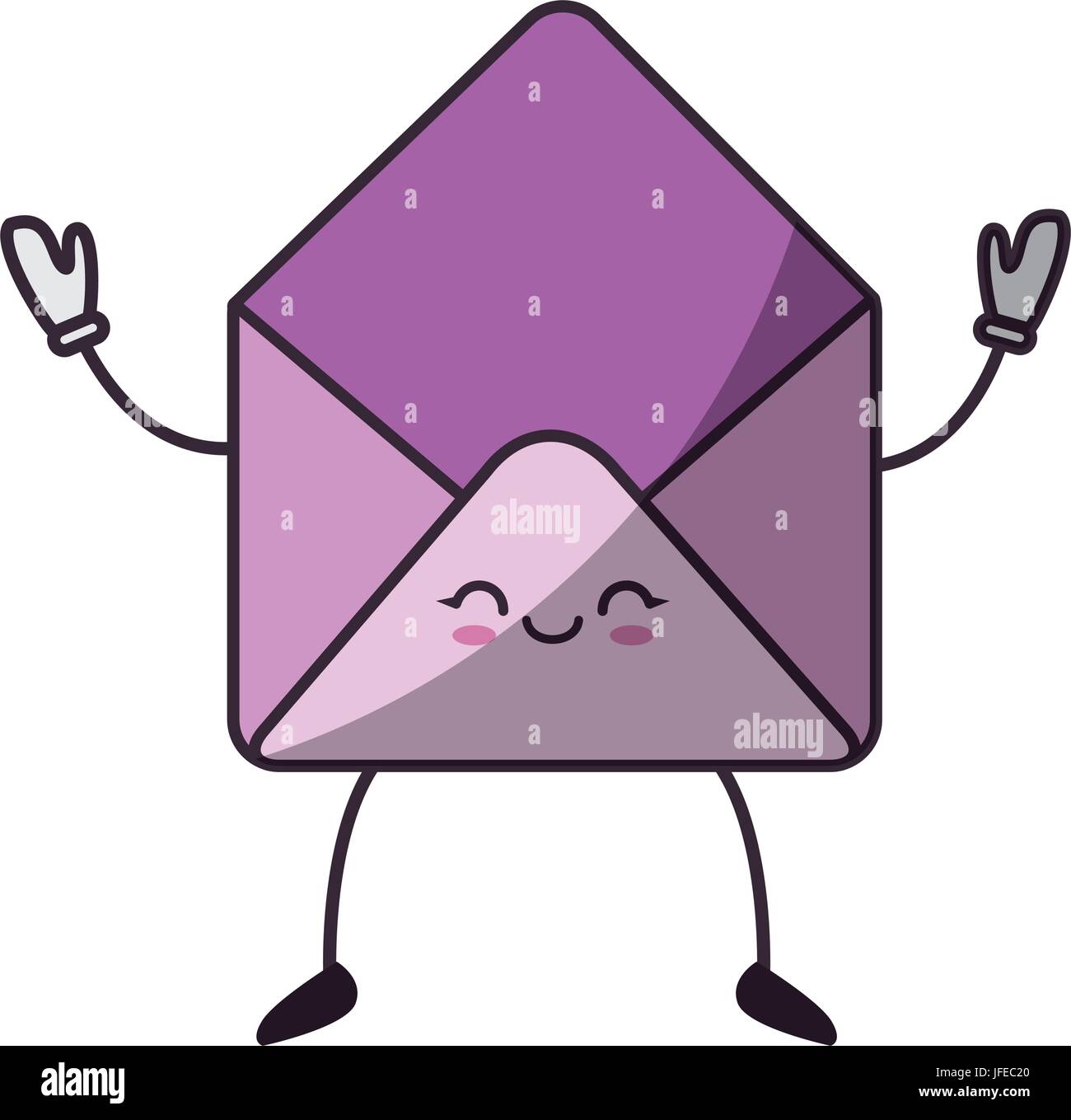 Cute letter cartoon icon vector illustration graphic design Stock ...