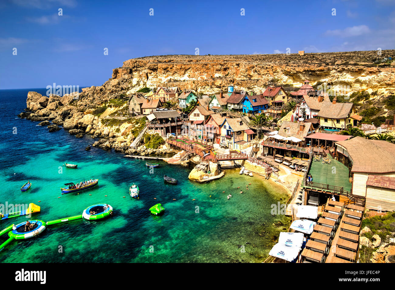 Popeye village in Malta. It was constructed as the set for Robert ...