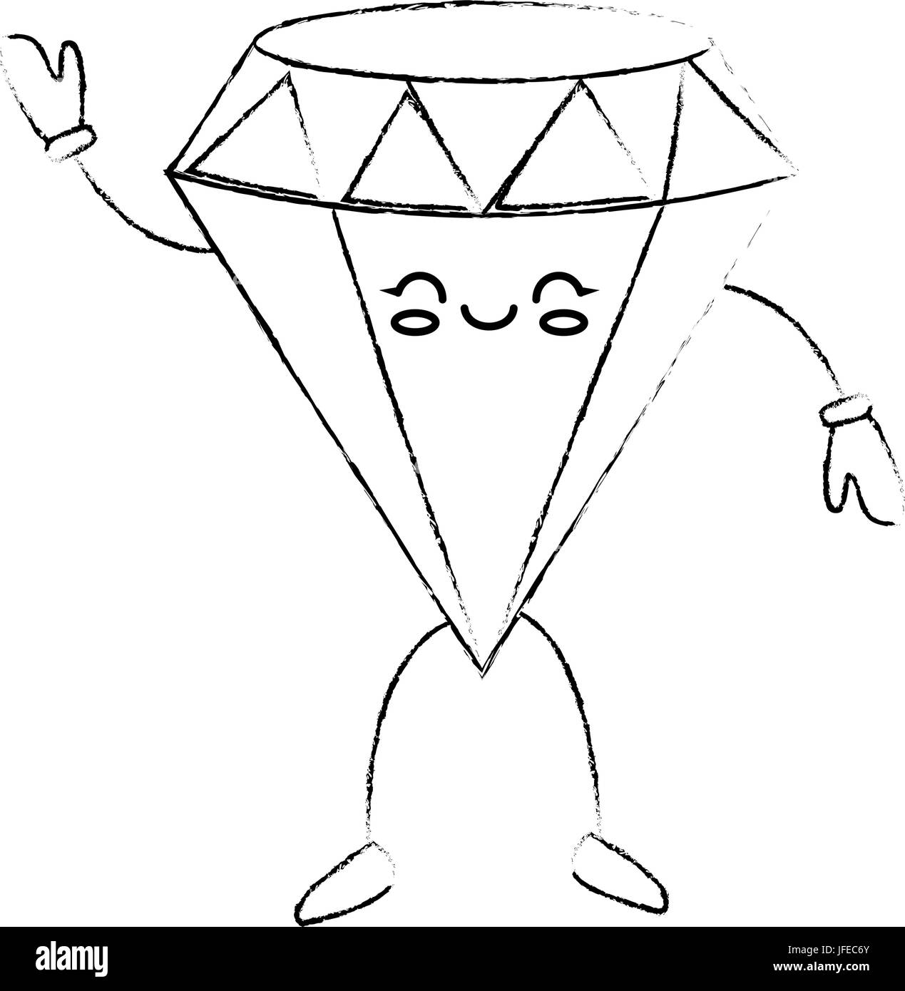 Beautiful diamond cartoon icon vector illustration graphic design Stock ...