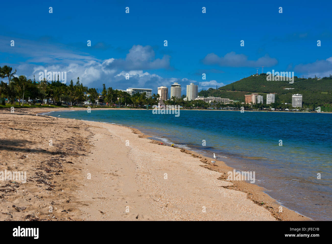 Waterfront and beach in Noumea capital of New Caledonia, Melanesia ...