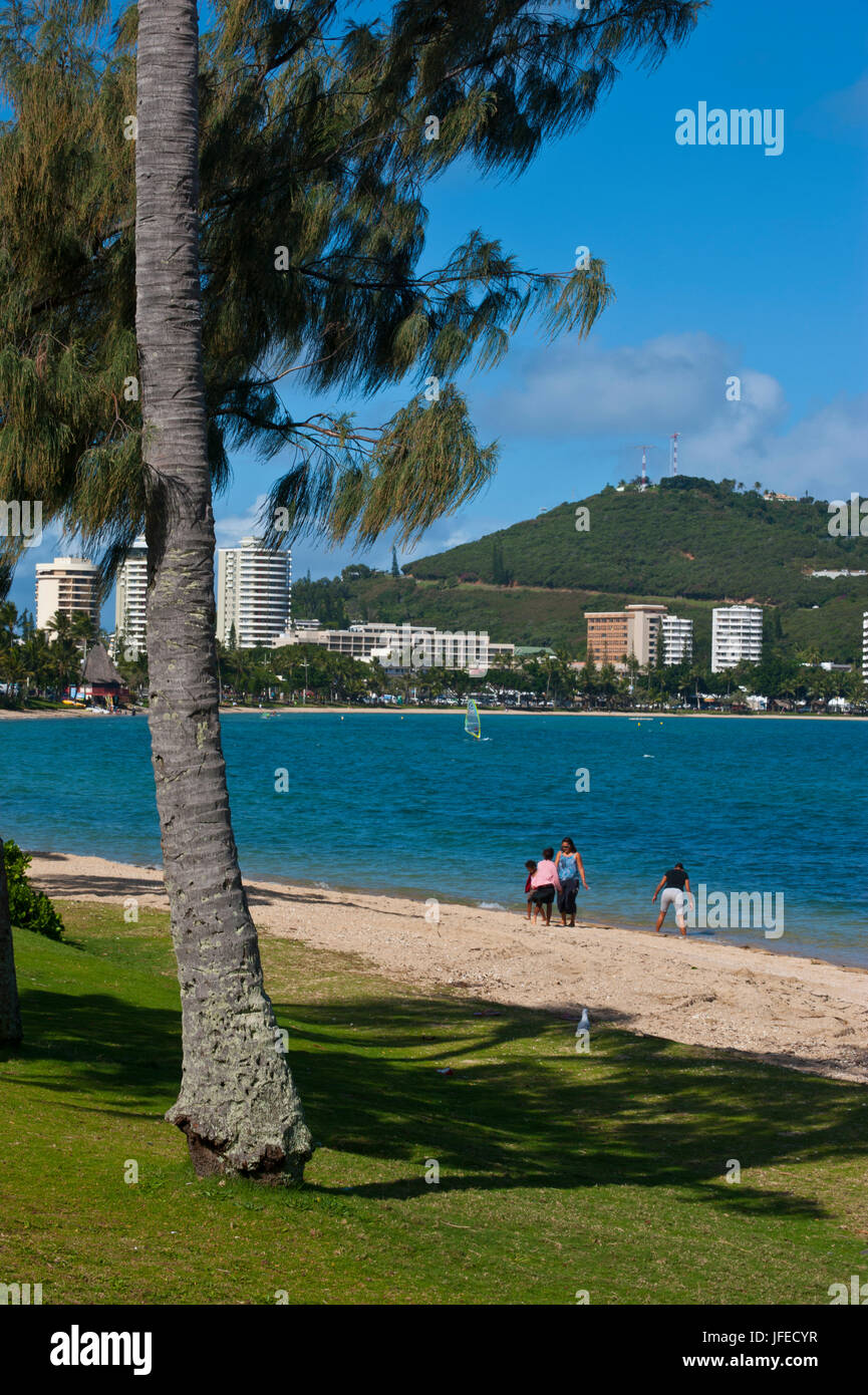 Waterfront and beach in Noumea capital of New Caledonia, Melanesia ...