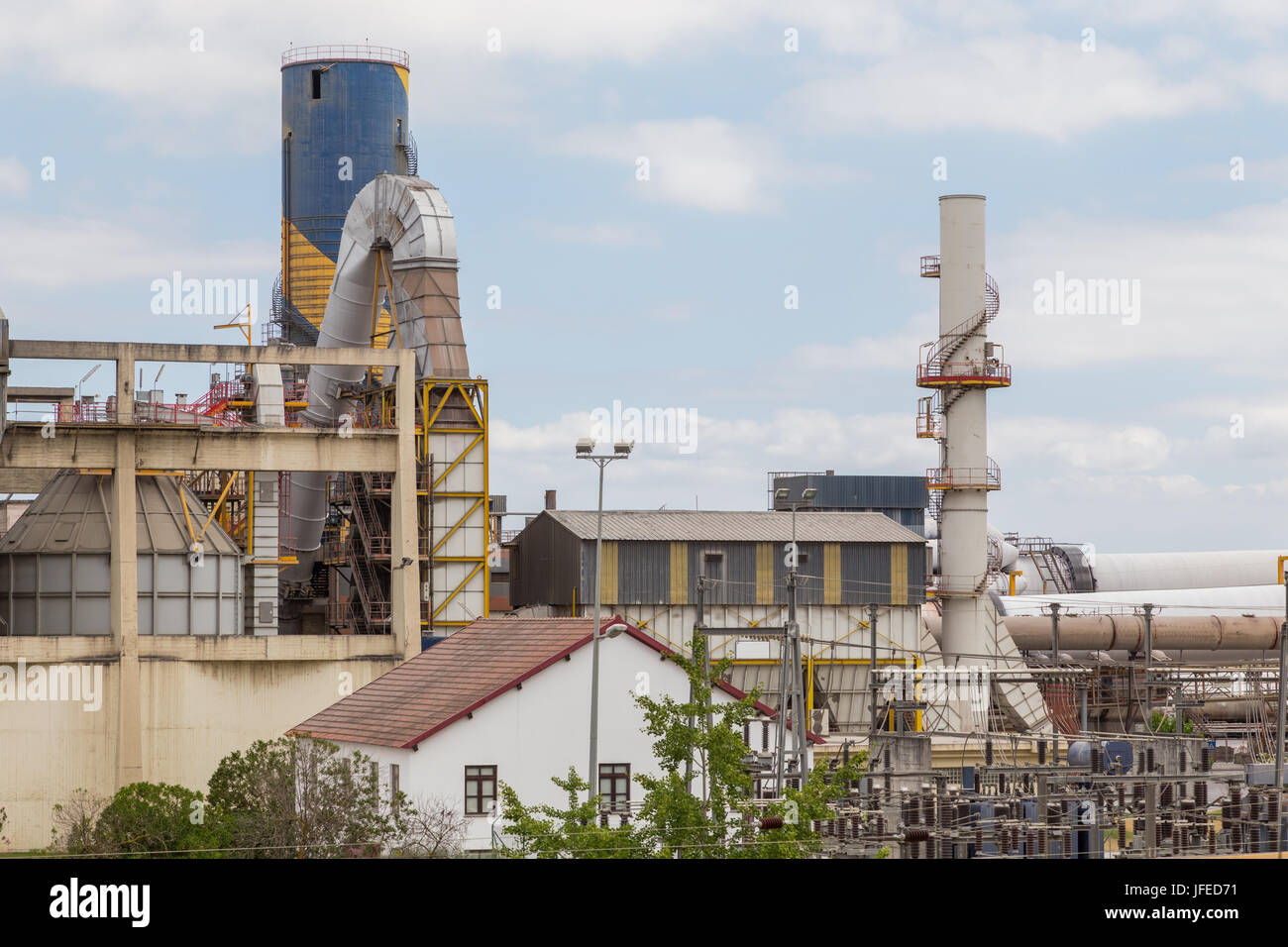 landscape industrial building factory with structure Stock Photo - Alamy