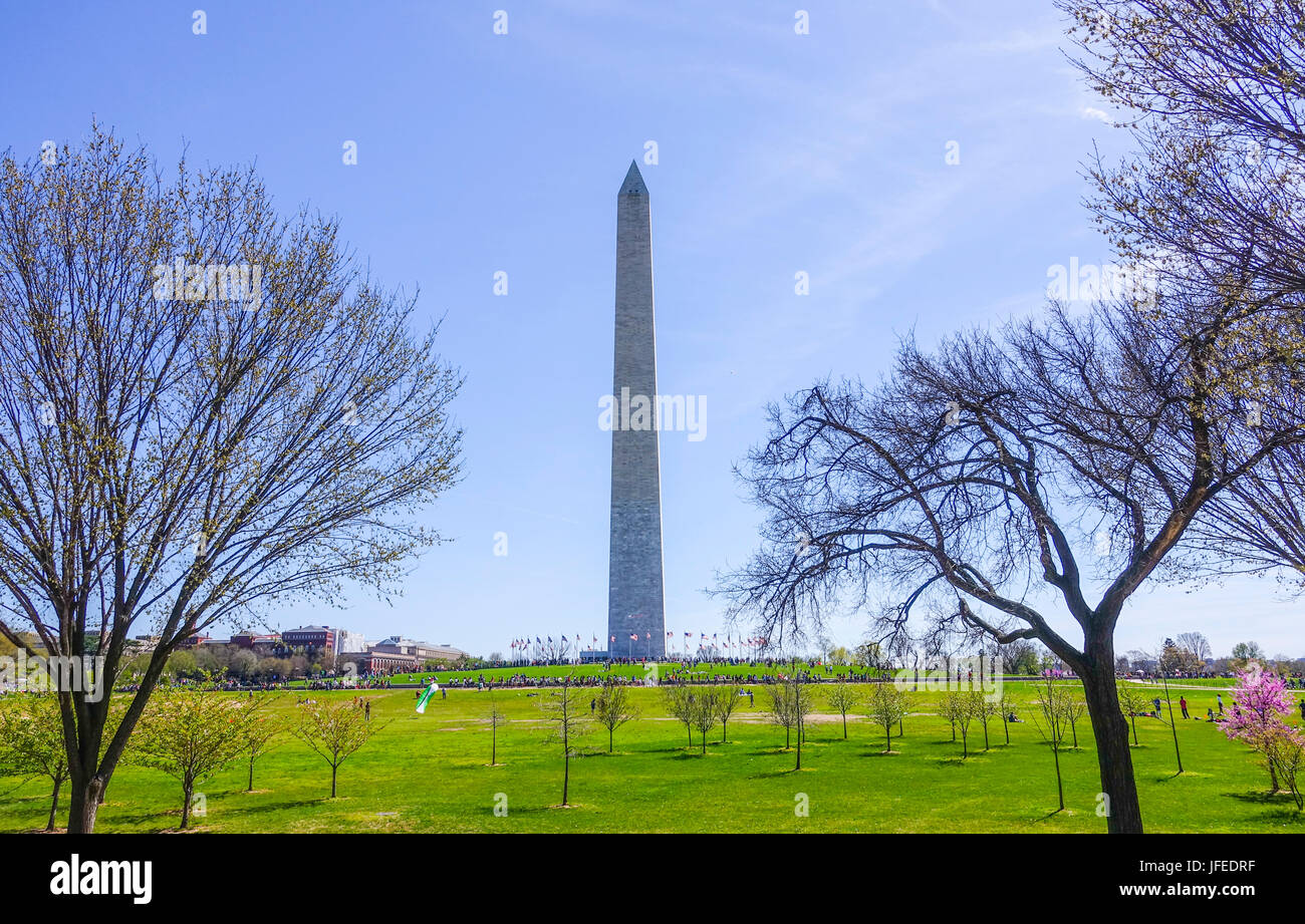 Famous Obelisk- the Washington Monument Stock Photo - Alamy