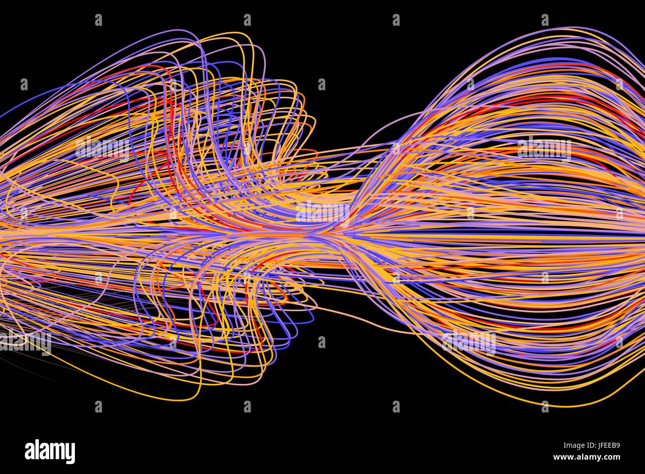 Multicoloured lines, computer artwork Stock Photo - Alamy