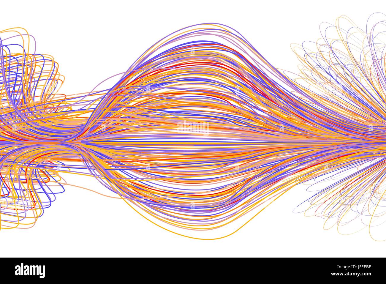 Multicoloured lines, computer artwork Stock Photo - Alamy
