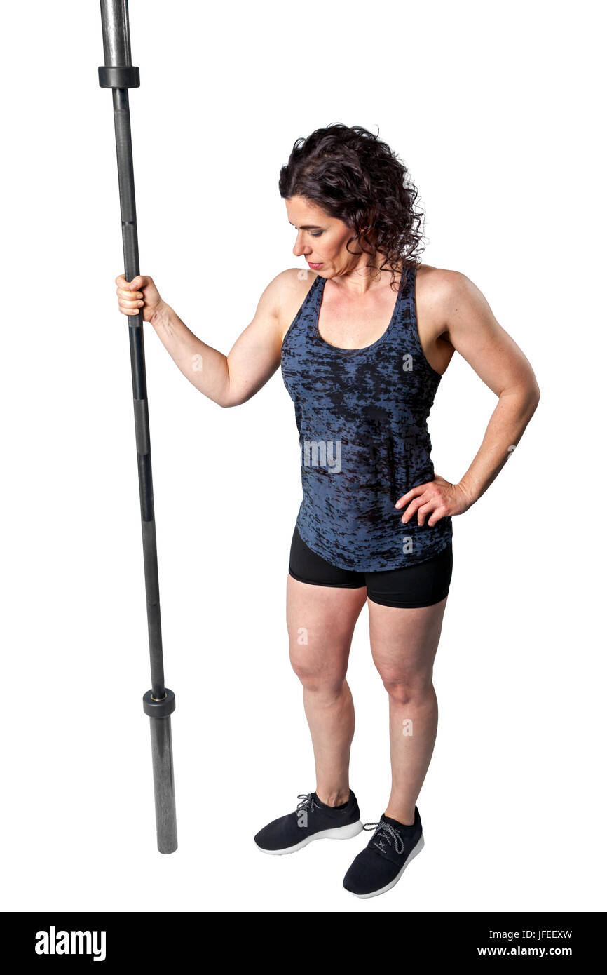 Female lifter Cut Out Stock Images & Pictures - Alamy
