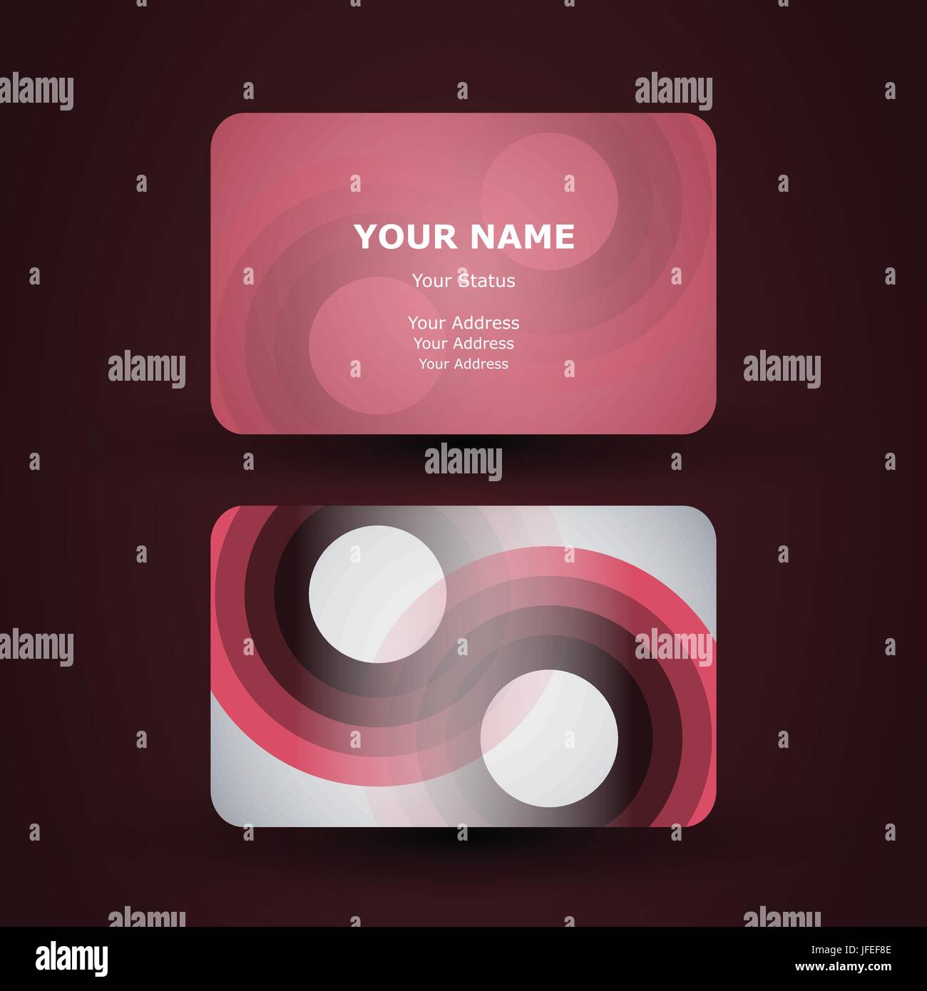 Abstract Colorful Business Card Template Creative Design - Illustration ...