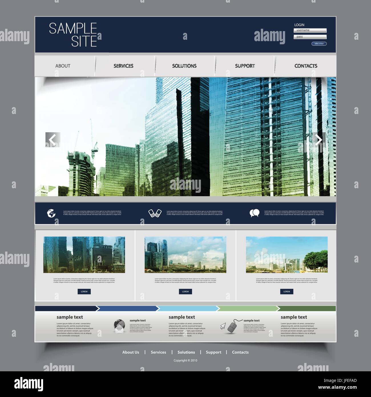 Modern skyscraper photo Stock Vector Images - Alamy