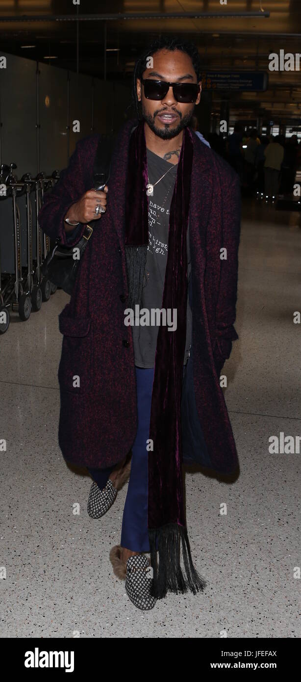 Miguel Jontel Pimentel departs from Los Angeles International Airport ...