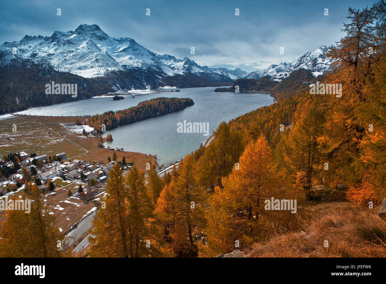 Switzerland, Oberengadin, Silsersee Stock Photo - Alamy