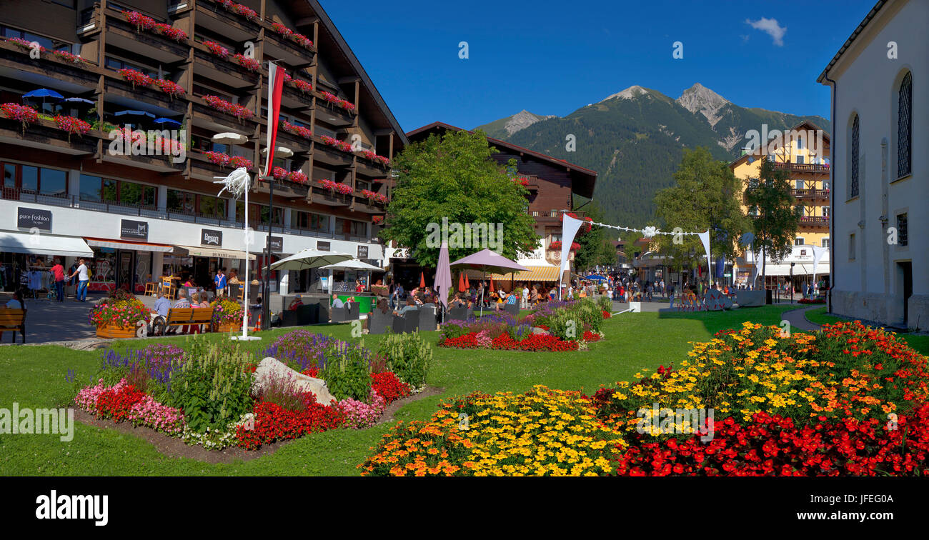Austria, Tyrol, Seefeld, view of a place, summer, (M Stock Photo - Alamy