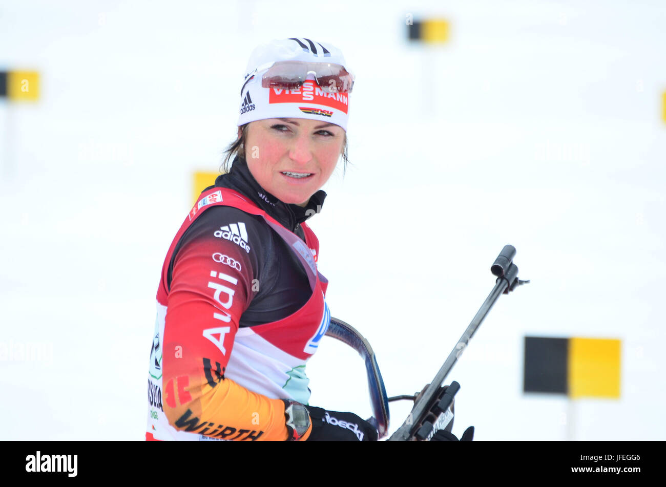 Winter sports, biathlon, world cup, Antholz, shooting range, shooting ...