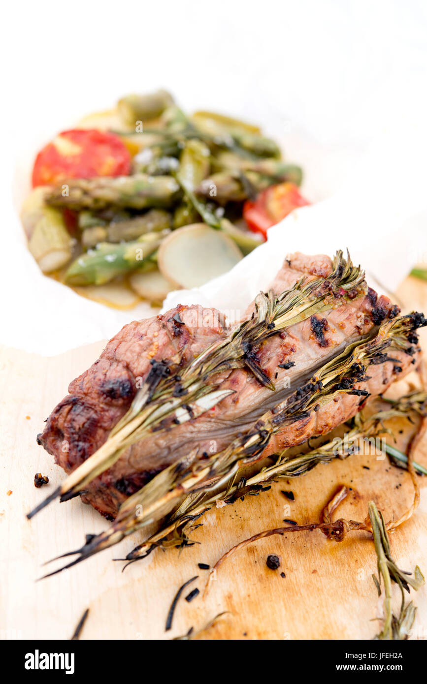 calf fillet, roasted Stock Photo - Alamy