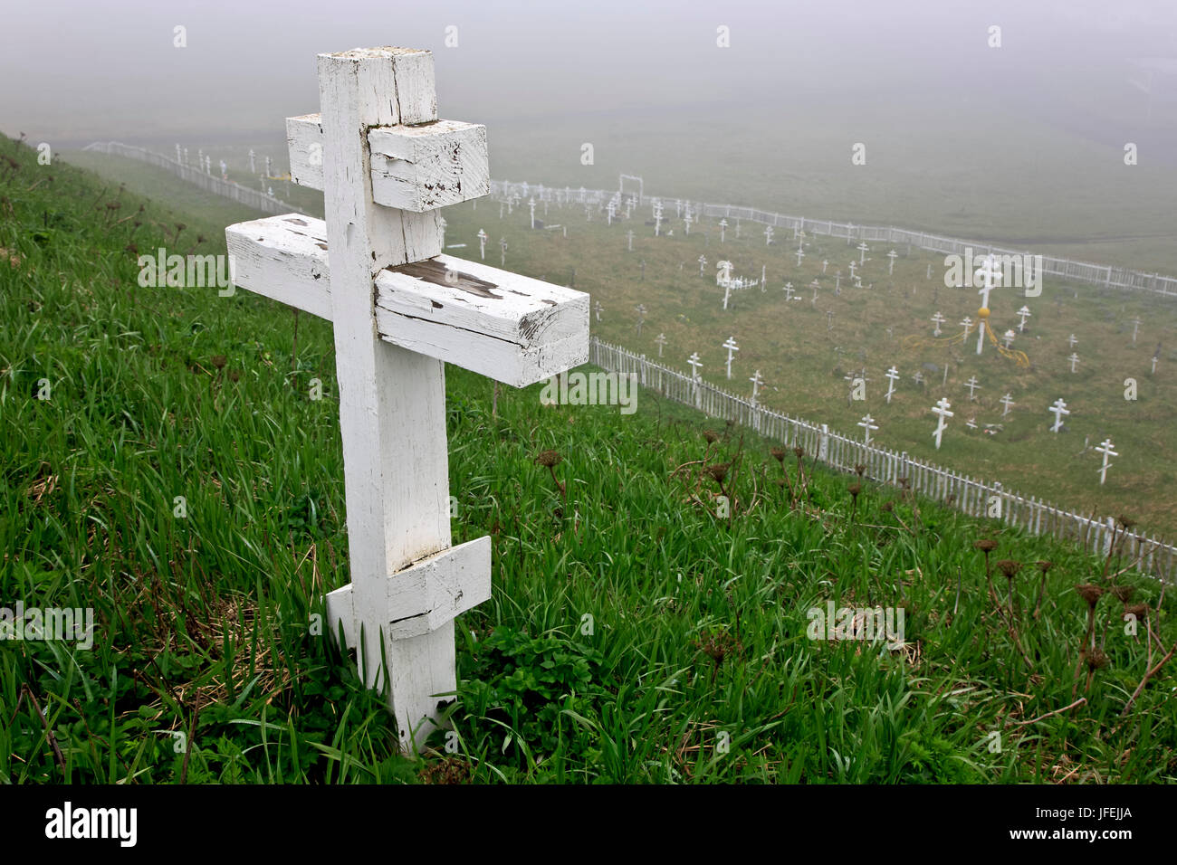 North America, the USA, Alaska, cemetery Stock Photo - Alamy
