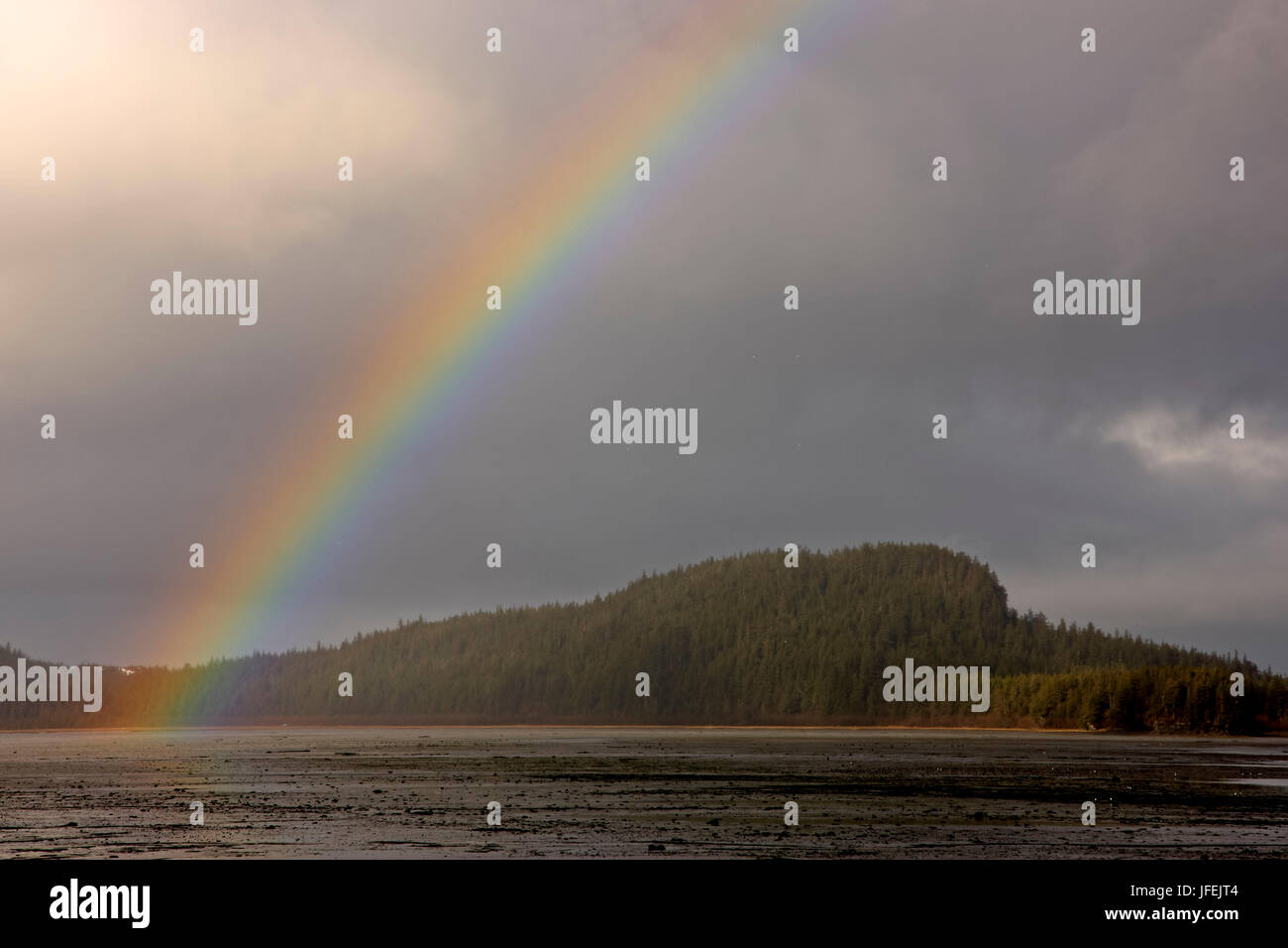 North America, the USA, Alaska, rainbow Stock Photo - Alamy