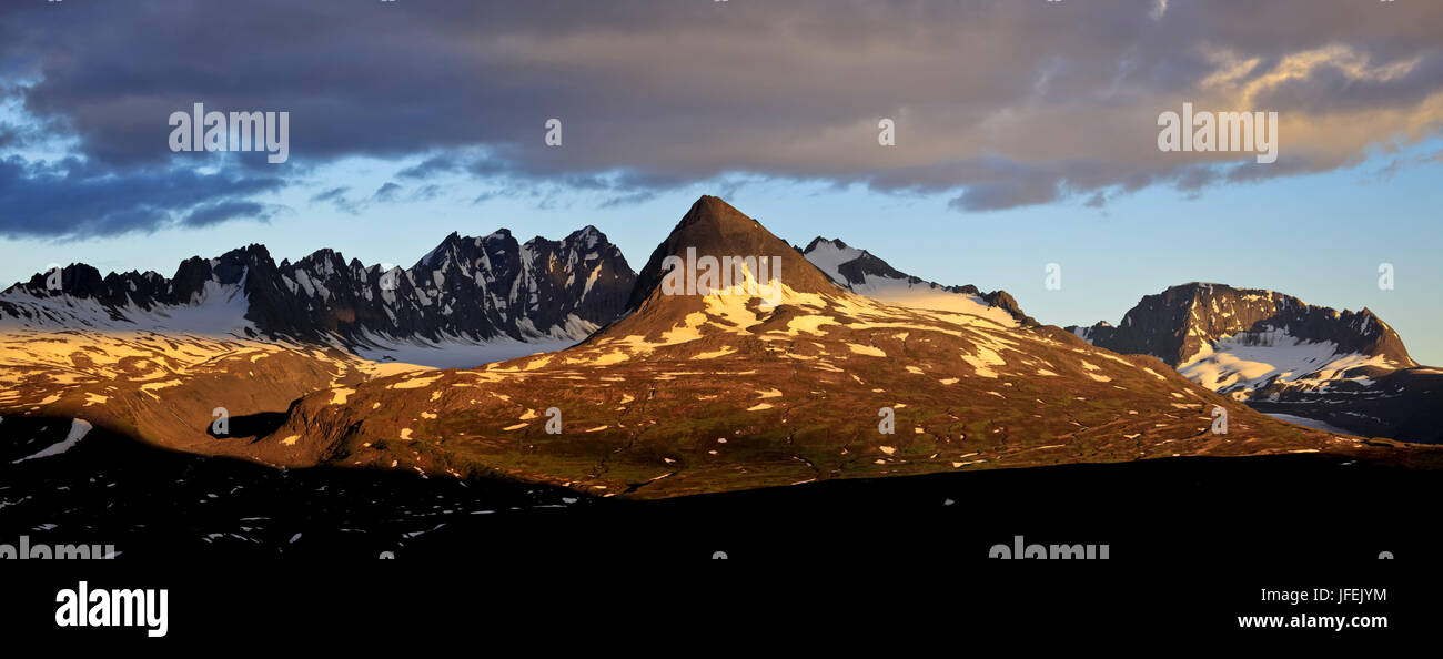 North America, the USA, Alaska, Chugach Mountains Stock Photo - Alamy