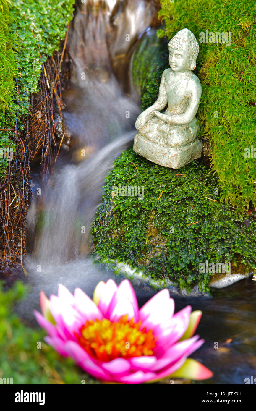 Buddha meditation waterfall hi-res stock photography and images - Alamy