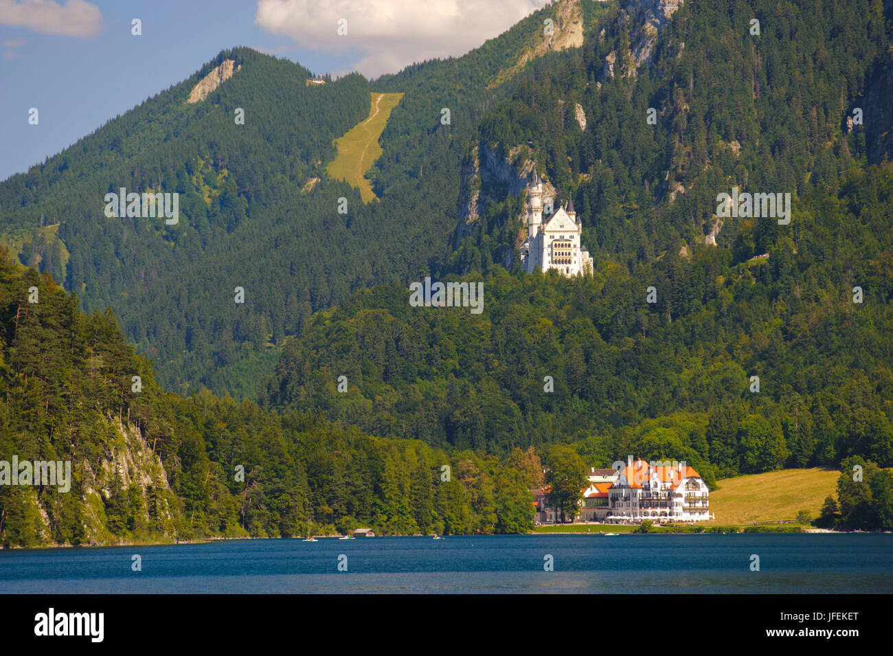 castle Neuschwanstein about the Alpsee Stock Photo - Alamy