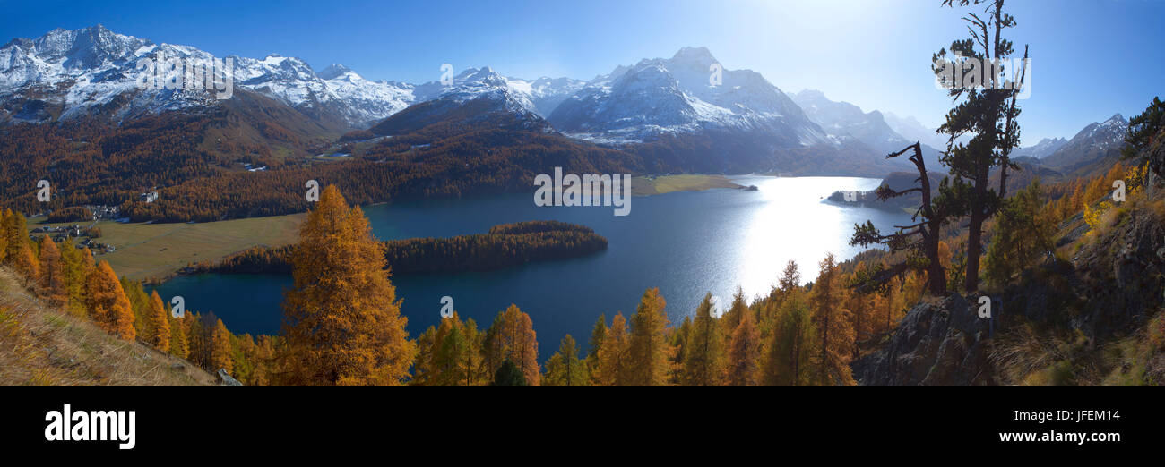 Switzerland, Oberengadin, Silsersee Stock Photo - Alamy