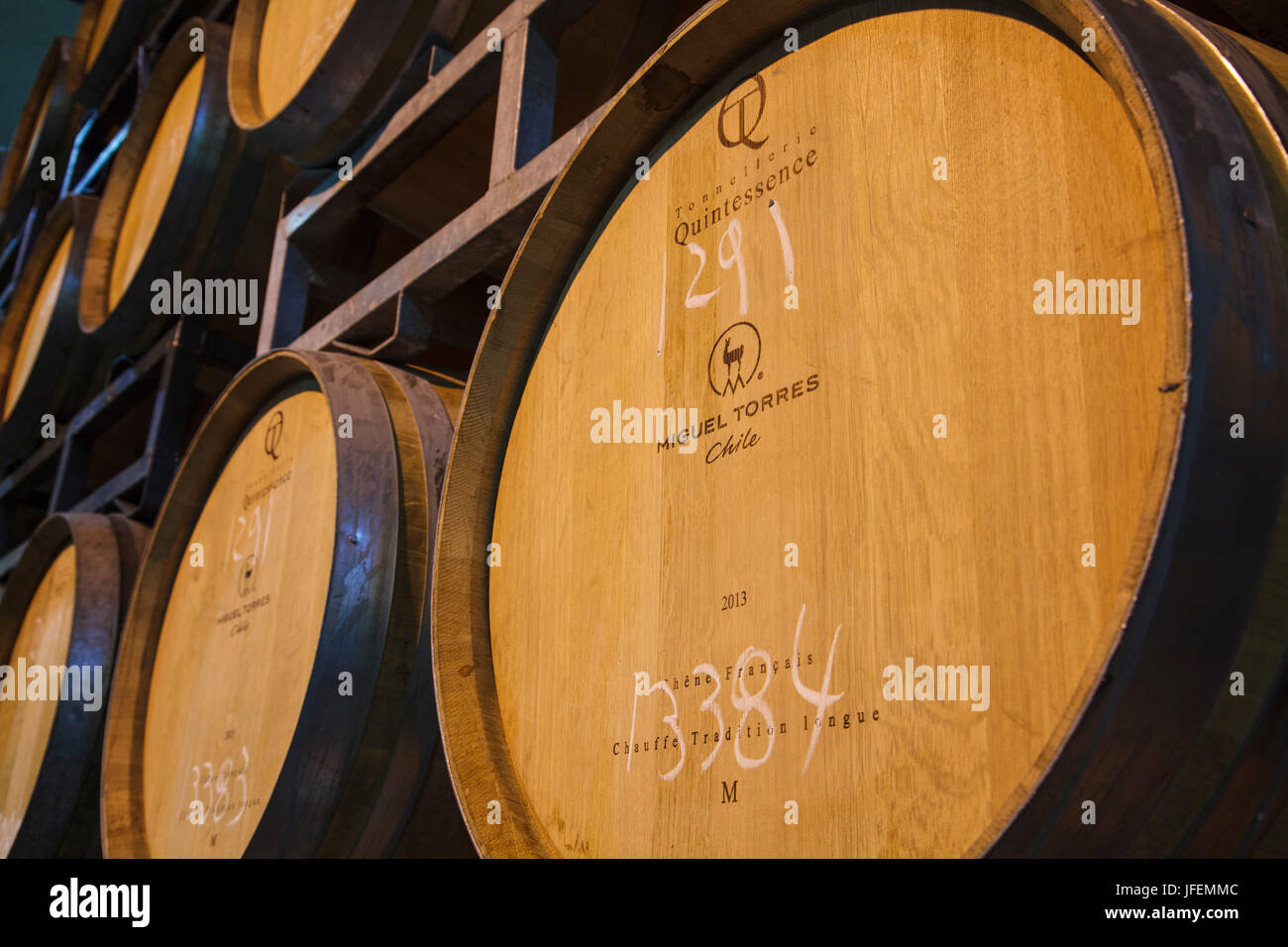 Chile, Valle de Curico, Fairly Trade, wine, Miguel Torres, barrel ...