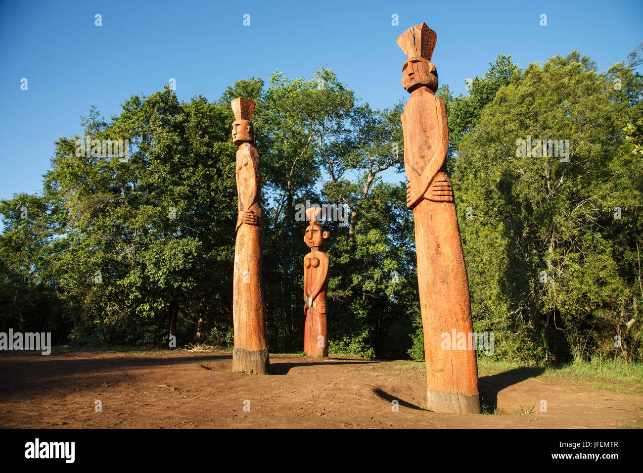 Chile, Araucania, Temuco, Mapuche, prayer field Nguillatan, ritual ...