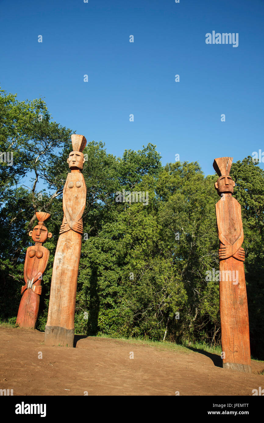 Chile, Araucania, Temuco, Mapuche, prayer field Nguillatan, ritual ...