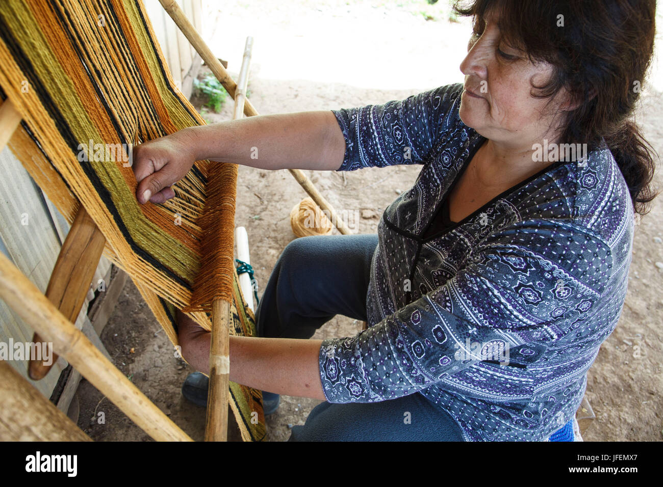 Chile, Araucania, Temuco, Mapuche, Fairly Trade, textiles, loom ...