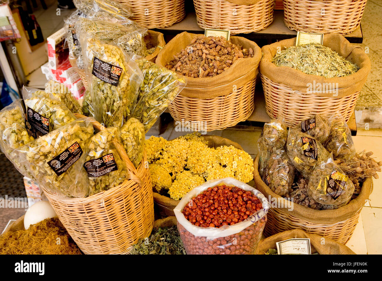 Antalya, capital of the province of the same name, bazaar, different ...