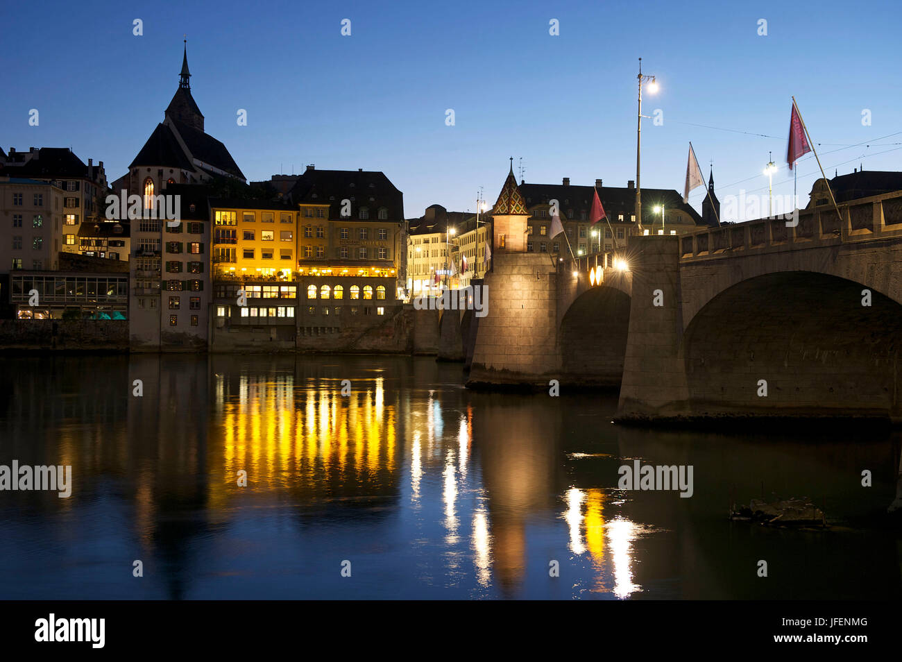 Switzerland basel bridge over rhine hi-res stock photography and images ...