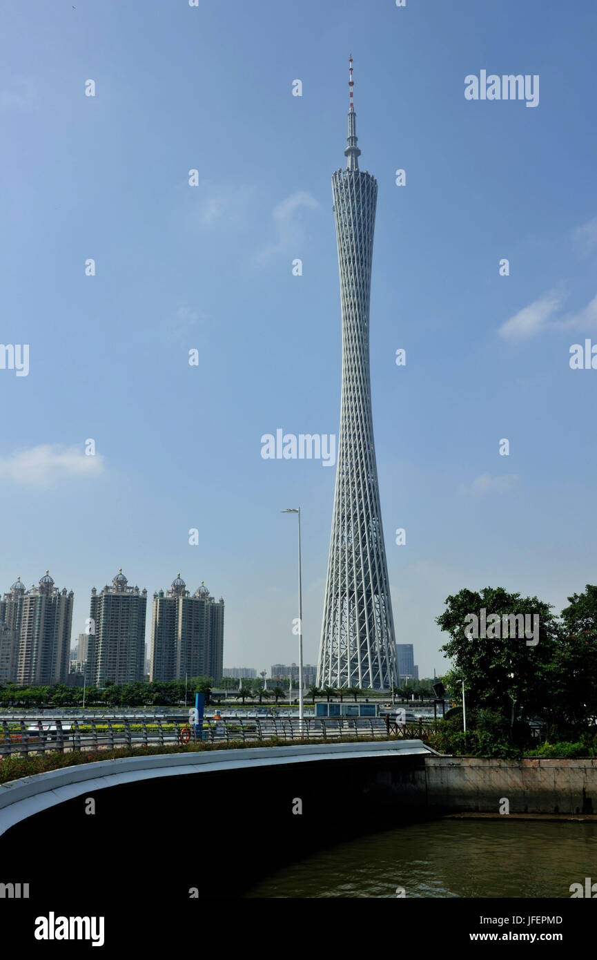 China, Guangdong province, Guangzhou, Zhujiang New Town area, Canton ...