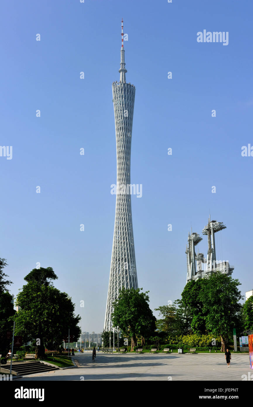 China, Guangdong province, Guangzhou, Zhujiang New Town area, Canton ...