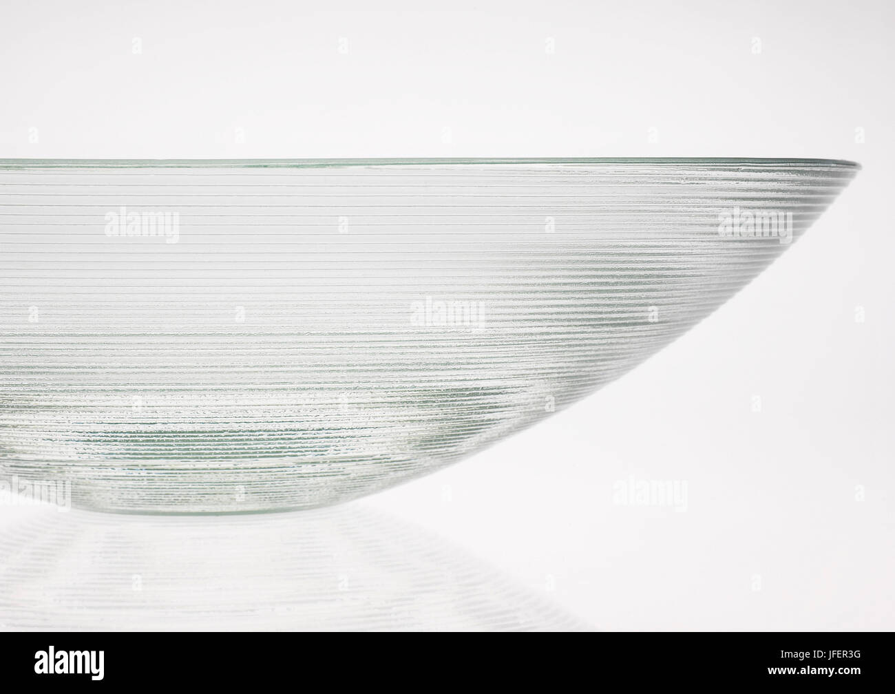 Glass Fruit Bowl against White Background Stock Photo - Alamy