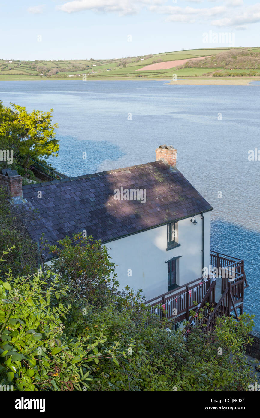 Wales, Carmarthenshire, Laugharne, Dylan Thomas House Stock Photo - Alamy