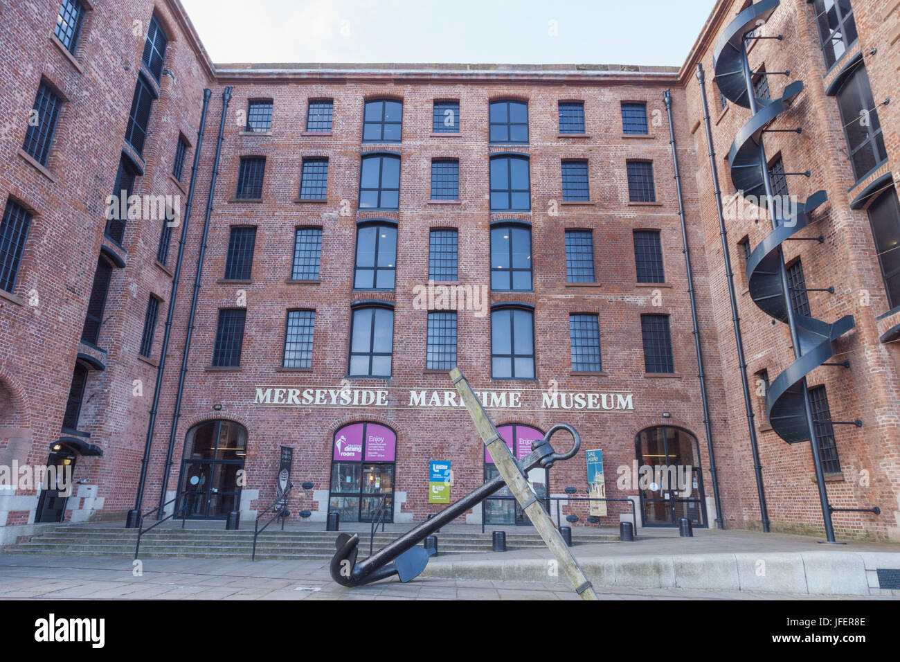 England, Merseyside, Liverpool, Albert Dock, Merseyside Maritime Museum ...